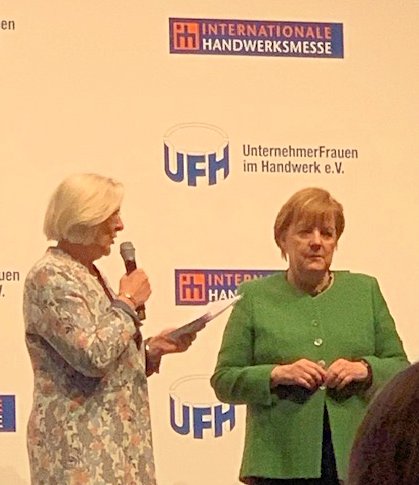 Unternehmerfrauen im Handwerk bei der IHM in München mit Ehrengast ...